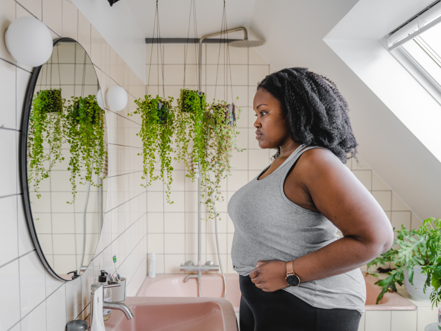 Sudden weight gain in connection with obesity